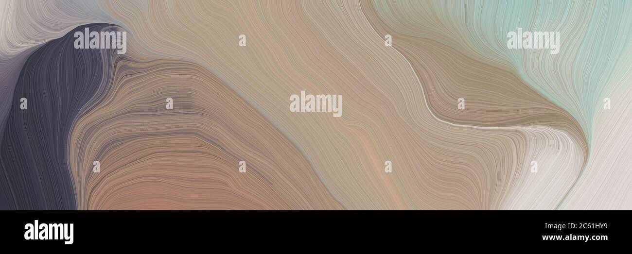 inconspicuous banner with colorful smooth swirl waves background design ...