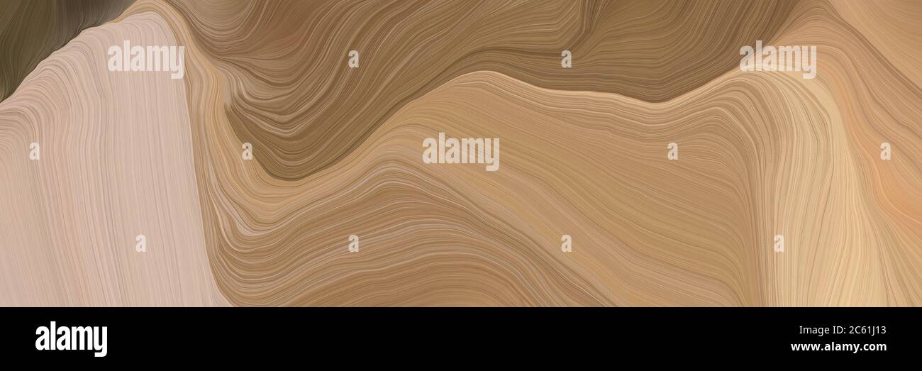 unobtrusive colorful contemporary waves illustration with rosy brown ...