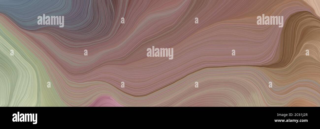 unobtrusive banner with colorful curvy background illustration with ...