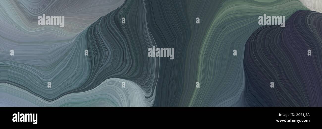 inconspicuous banner with colorful modern waves background design with ...