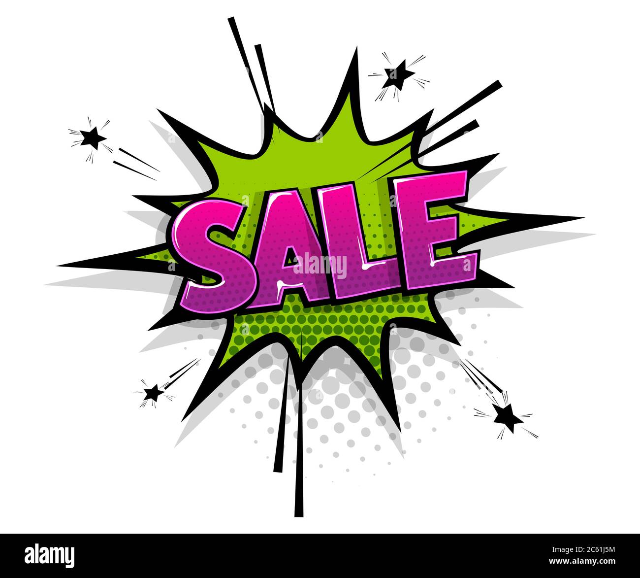 Pop art style speech Cut Out Stock Images & Pictures - Alamy