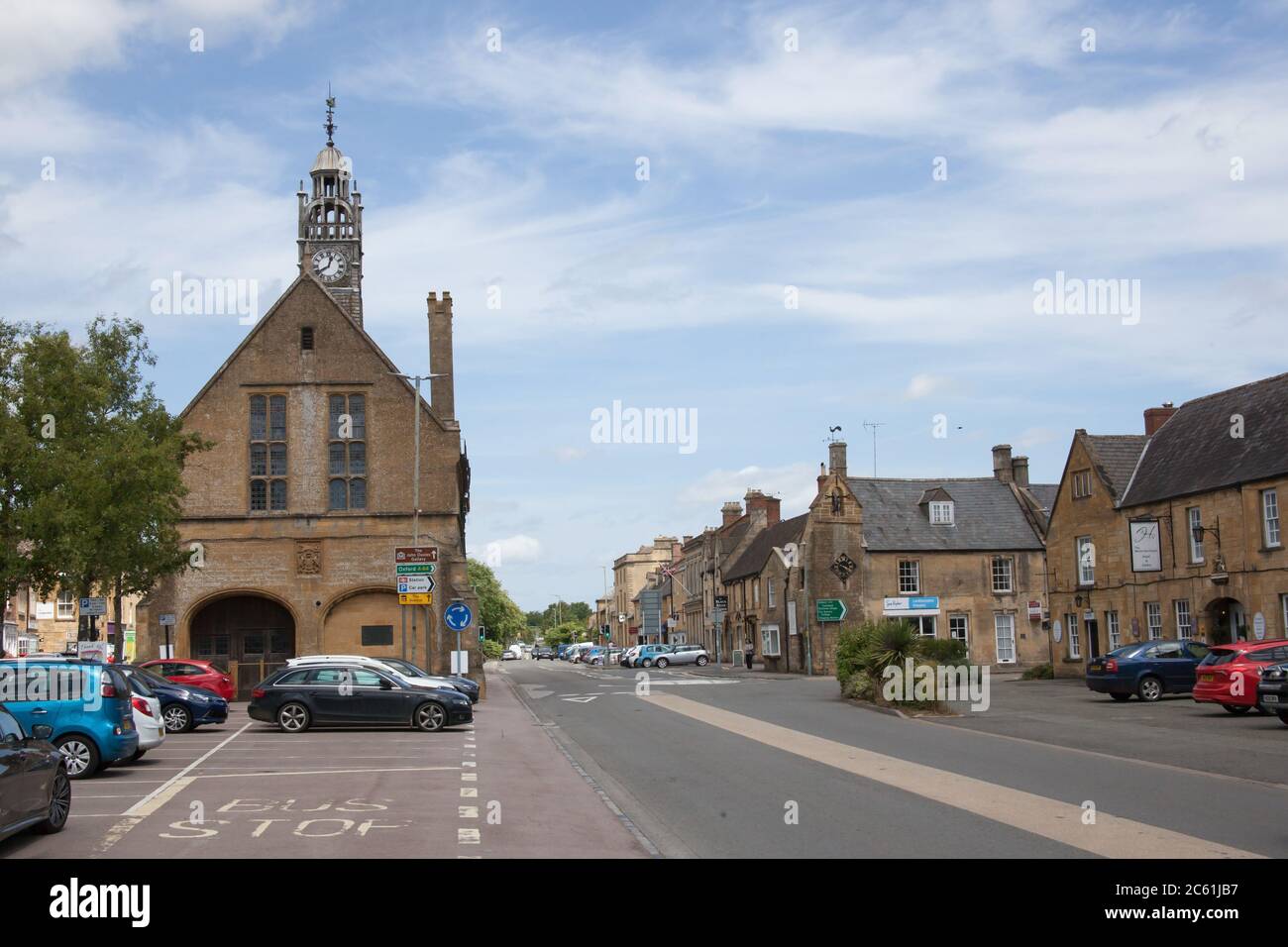The High Street of Moreton in Marsh, Gloucestershire in the UK Stock ...