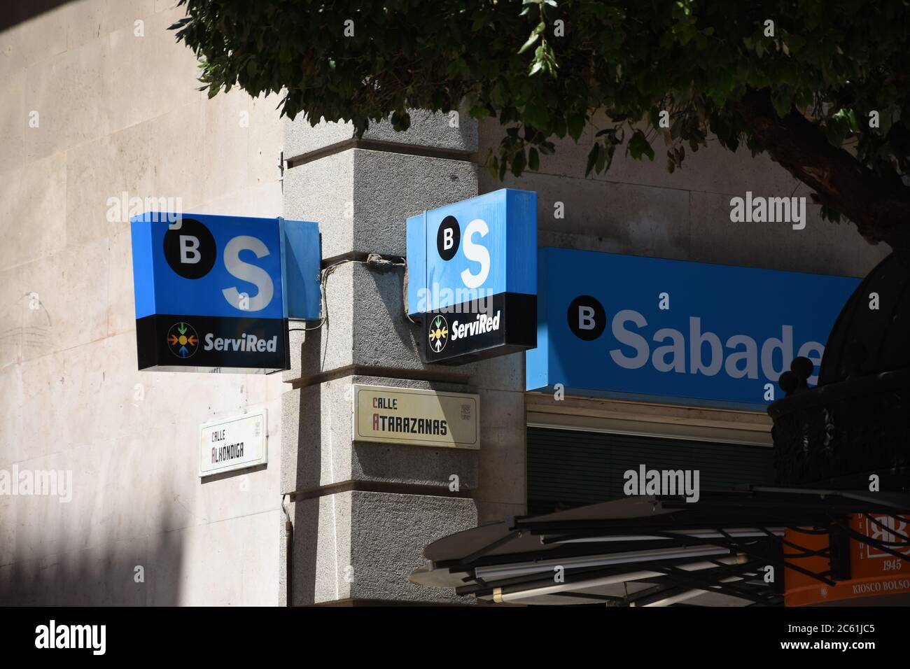 Sabadell Bank Signage Exterior Stock Photo - Alamy