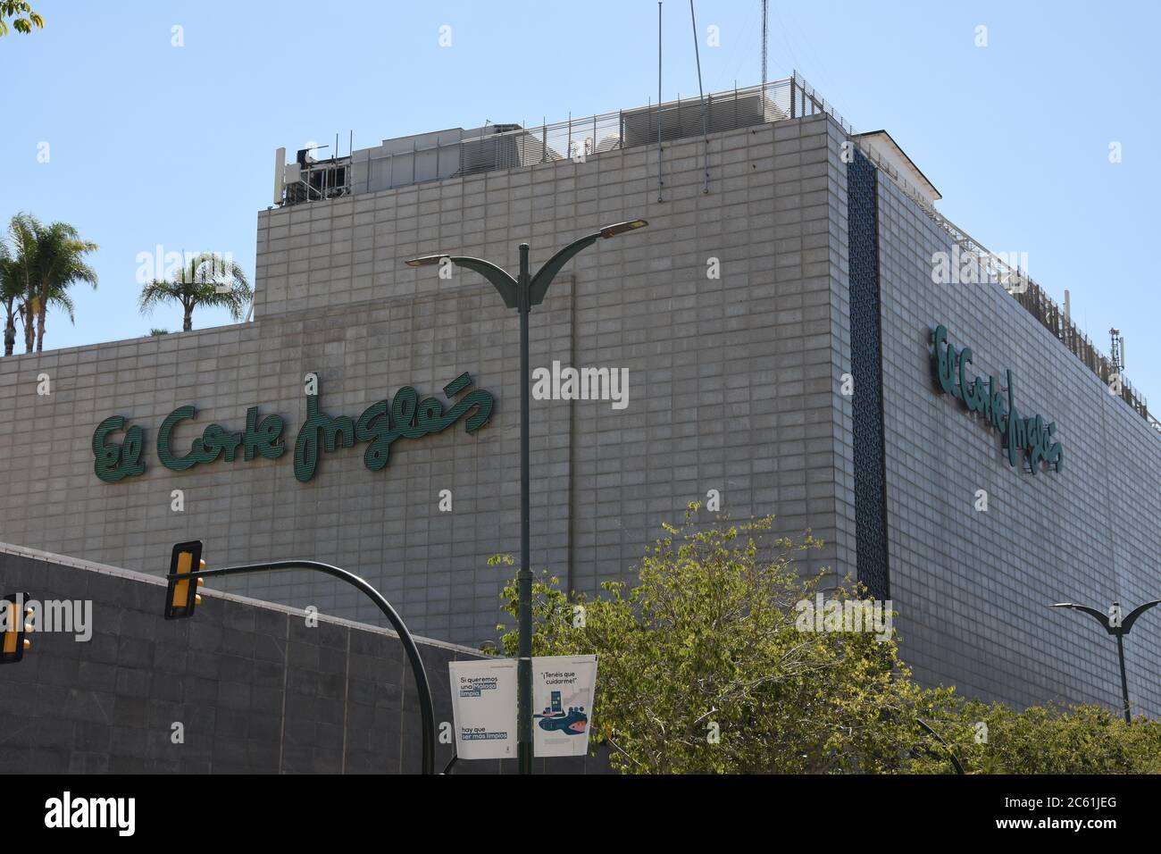 El Corte Ingles Store in Malaga Spain Stock Photo - Alamy