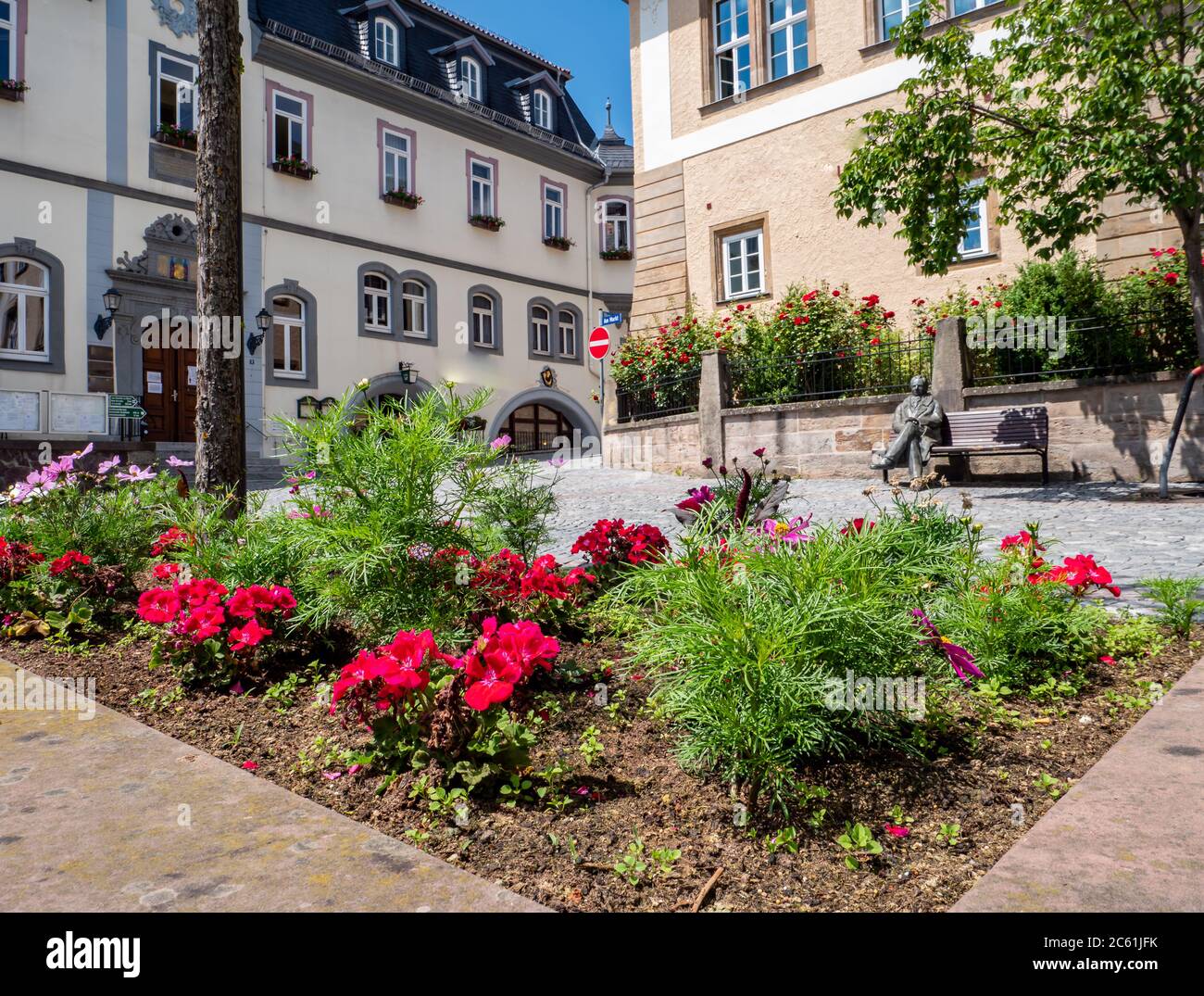 Ilmenau town hall in Thuringia Germany Stock Photo - Alamy