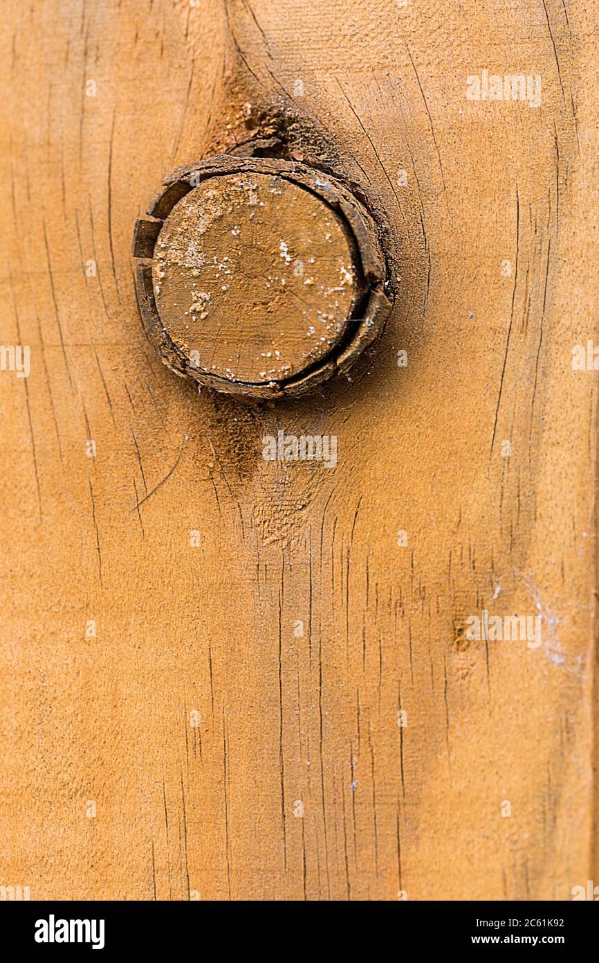 Fence panel with knot protruding hi-res stock photography and images ...