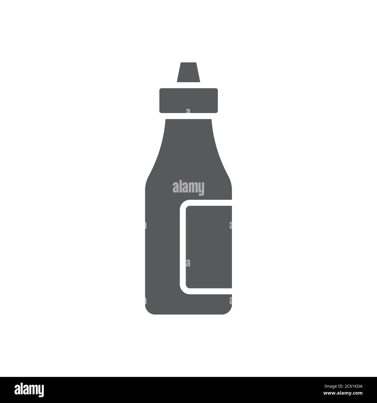 Tube of mustard vector icon symbol isolated on white background Stock ...