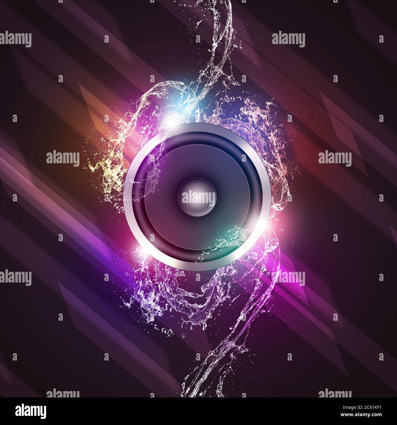 music neon disco party background for retro synthpop posters and ...