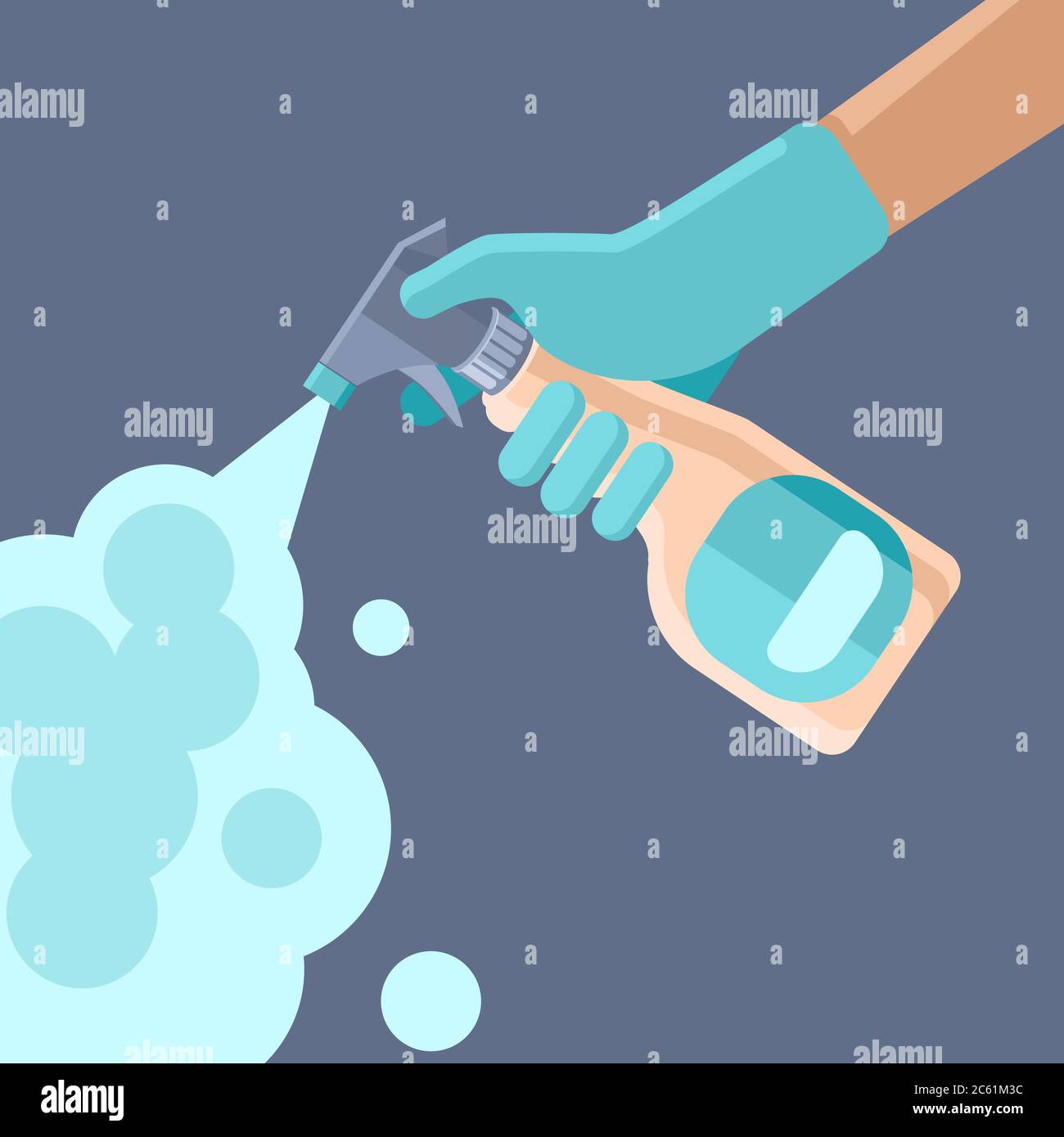 Antiseptic spray on grey backdrop. Sanitary cleaning for social banner ...