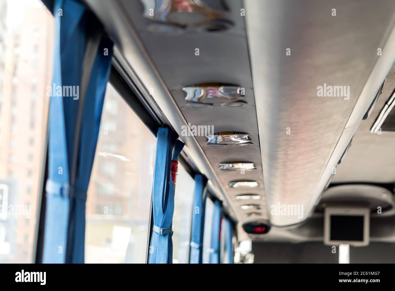 roof of the touristic bus, inside the bus Stock Photo - Alamy