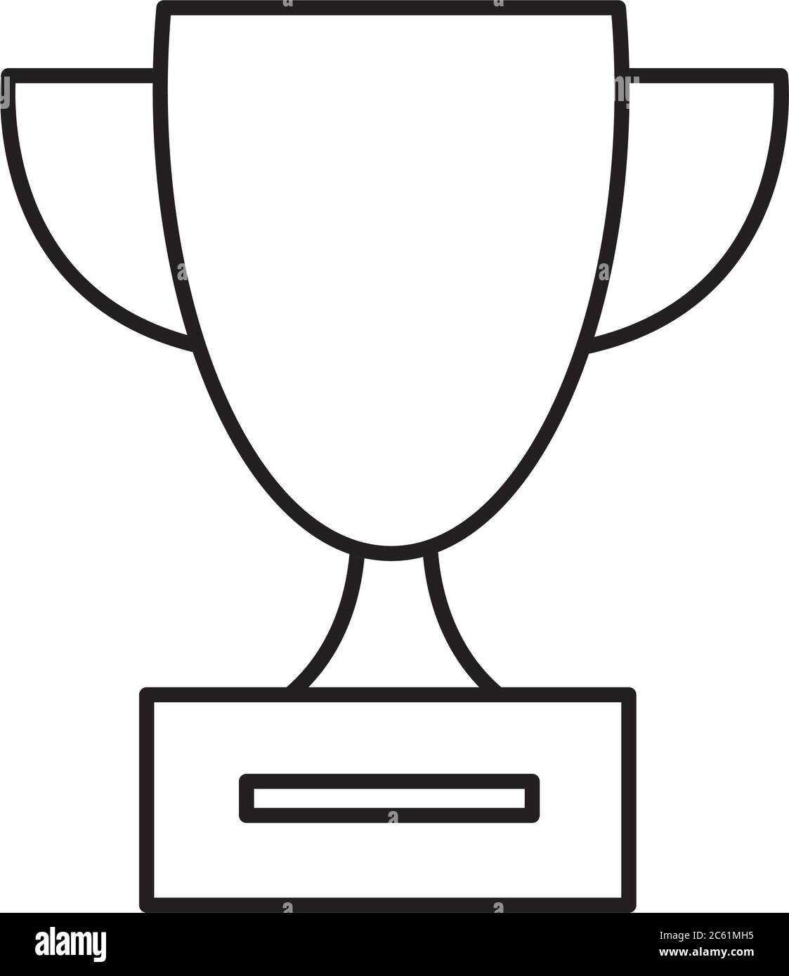 Trophy line style icon design, Winner first position and competition ...