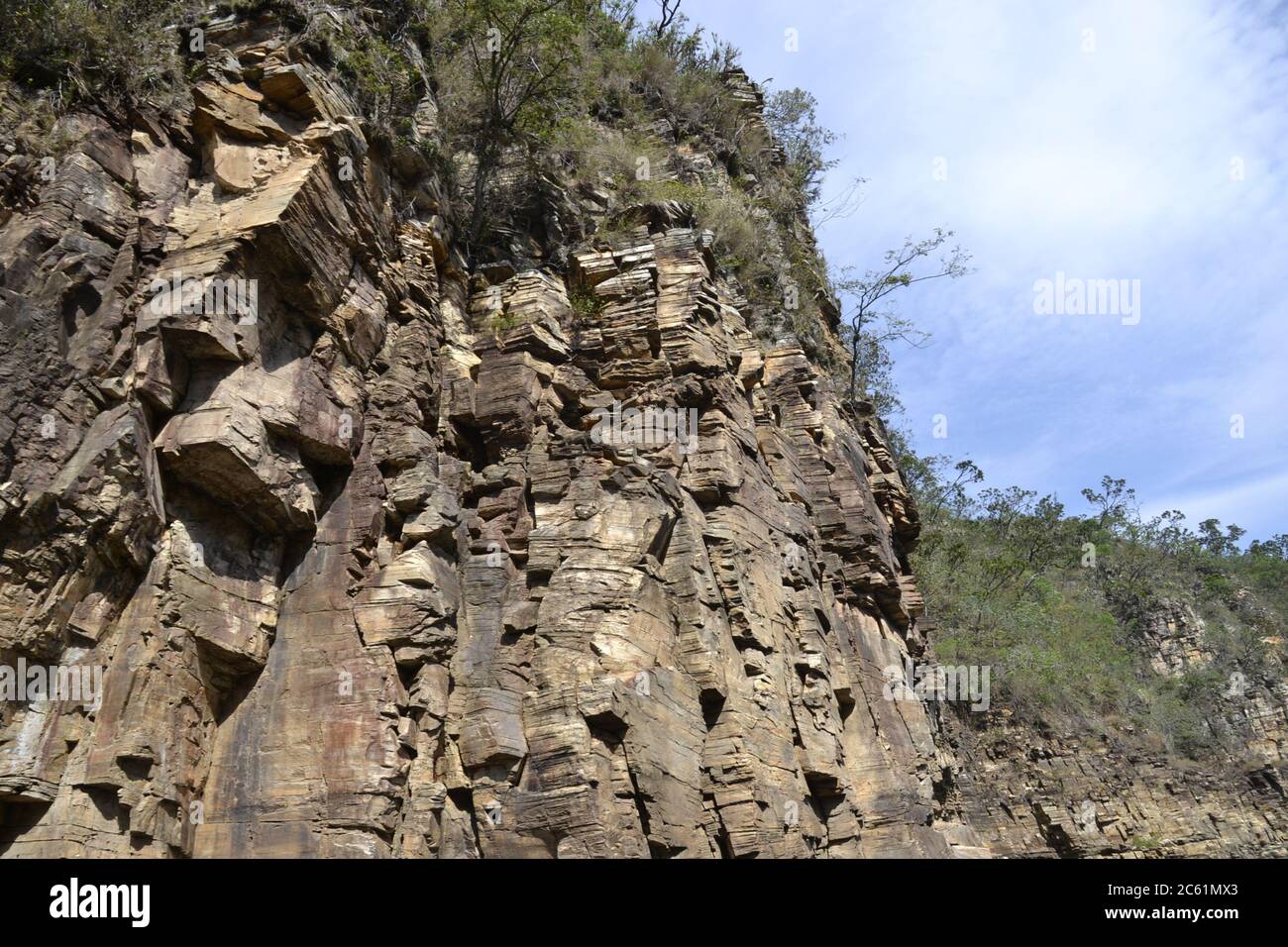 Canyon photographed at the bottom of Furnas National Park, with ...