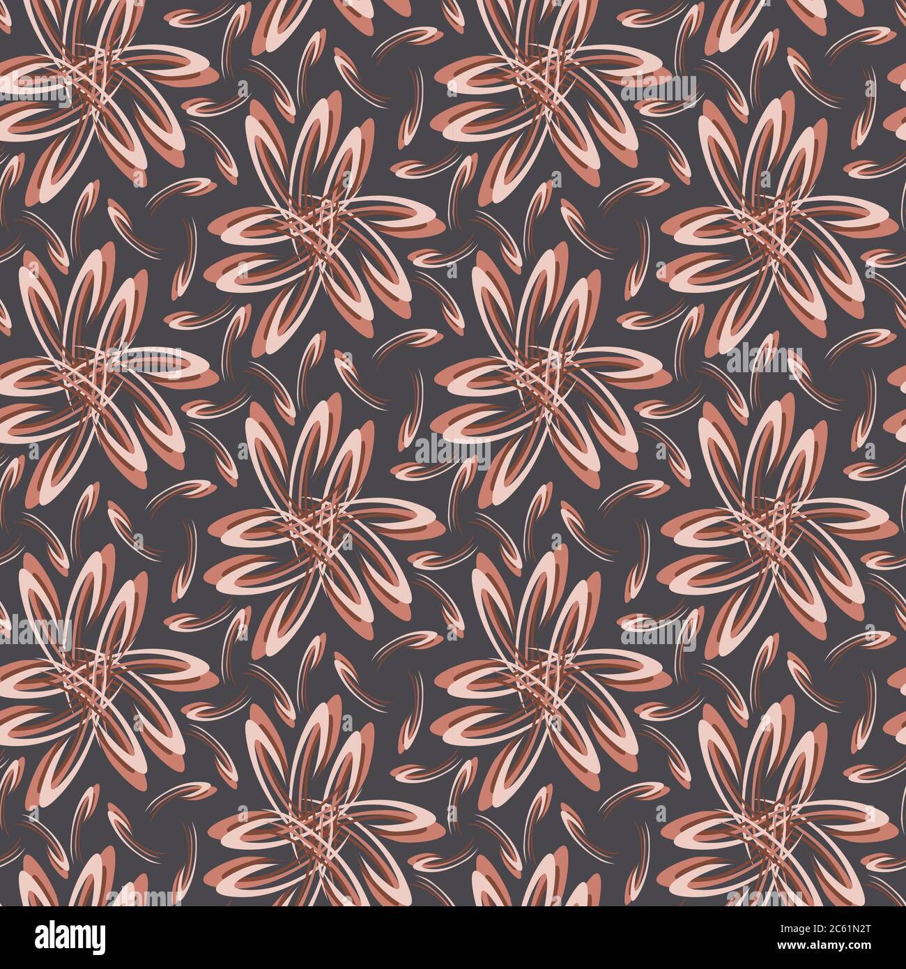 Dark Vintage Floral Pattern