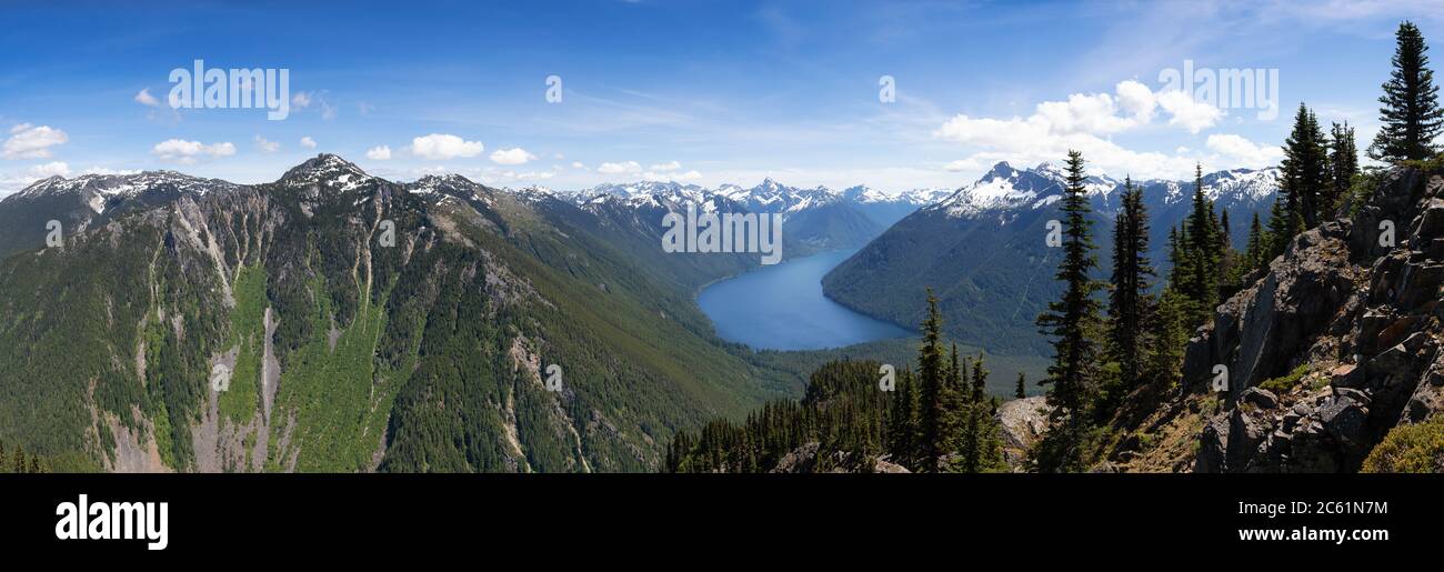 Beautiful Panoramic View of Canadian Mountain Landscape Stock Photo - Alamy