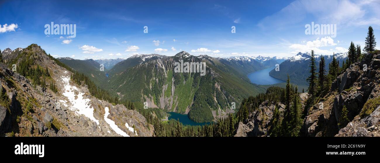 Beautiful Panoramic View of Canadian Mountain Landscape Stock Photo - Alamy