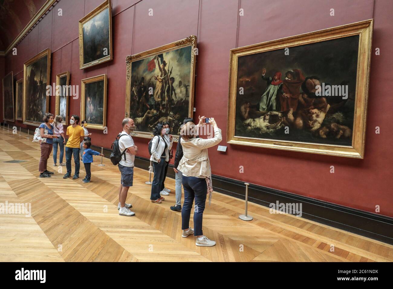 REOPENING LOUVRE MUSEUM, PARIS Stock Photo - Alamy