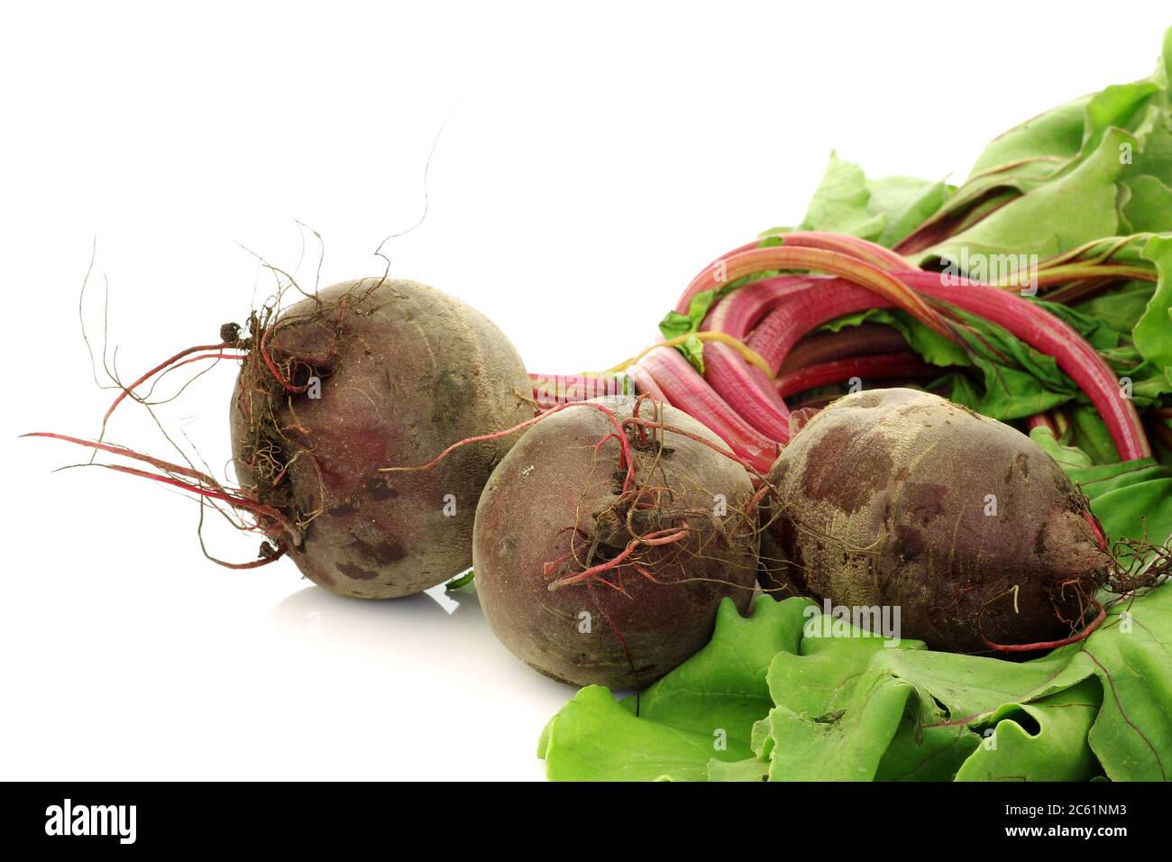 fresh beetroots on a white background Stock Photo - Alamy