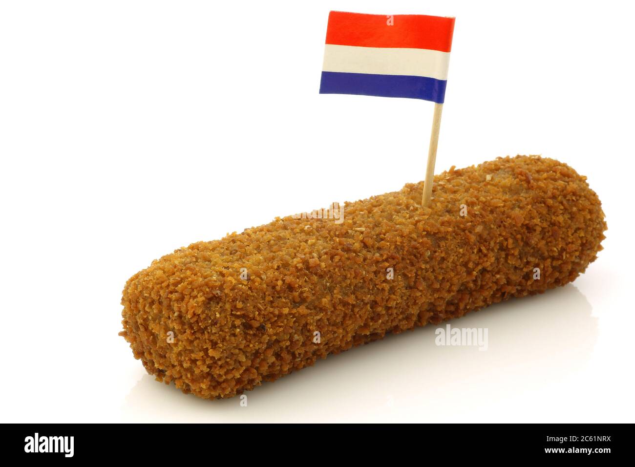 Dutch snack called "kroket" on a white background Stock Photo - Alamy