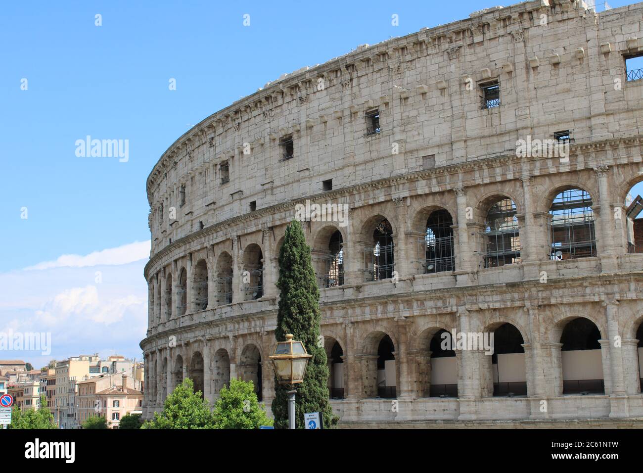 Colosseum a famous landmark in Rome Italy Stock Photo - Alamy