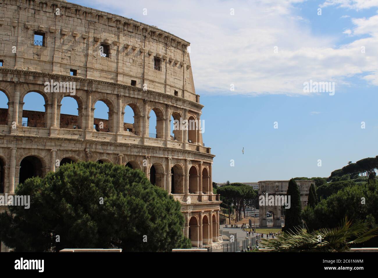 Colosseum a famous landmark in Rome Italy Stock Photo - Alamy