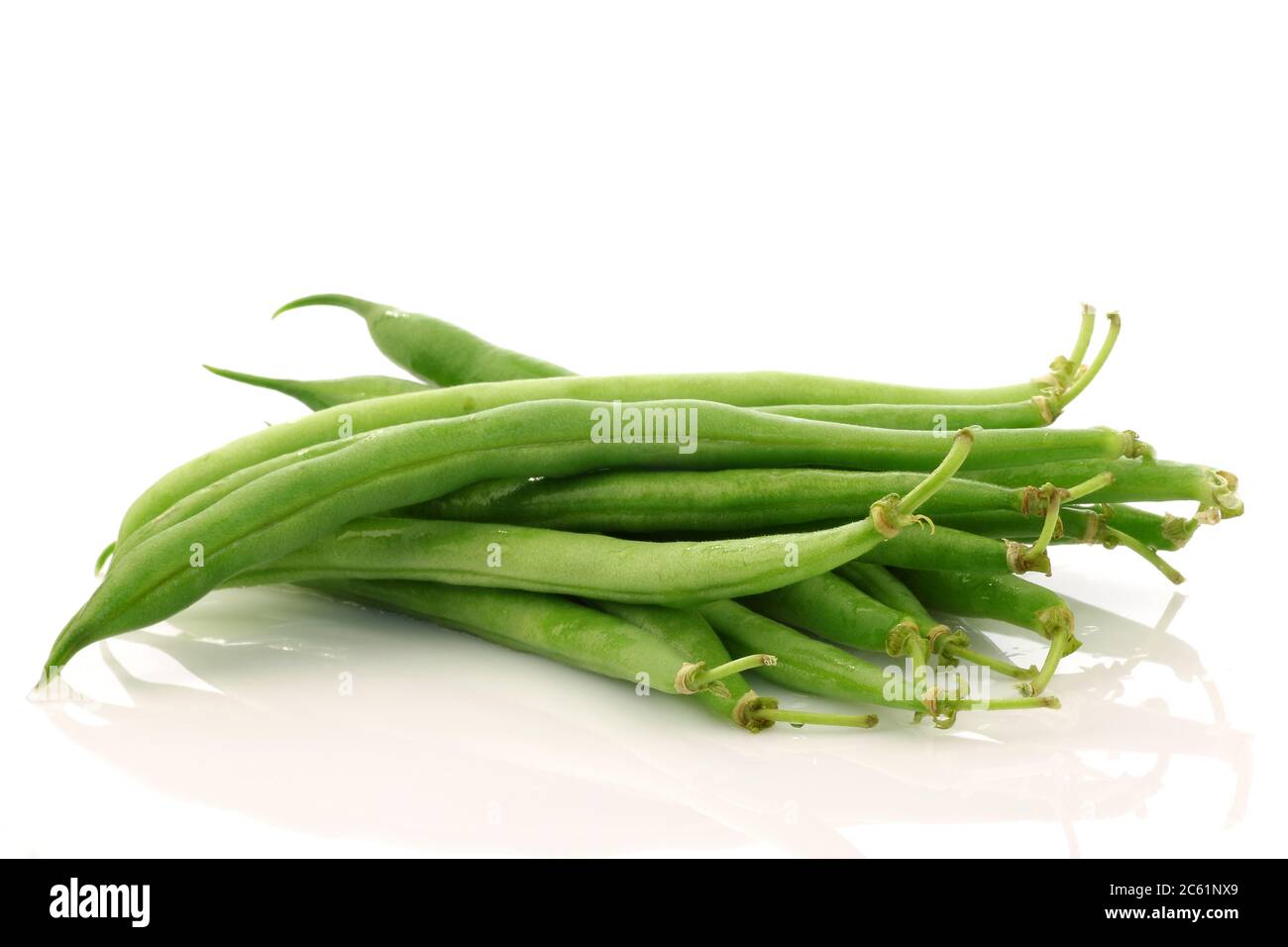 Fresh green beans Cut Out Stock Images & Pictures - Alamy