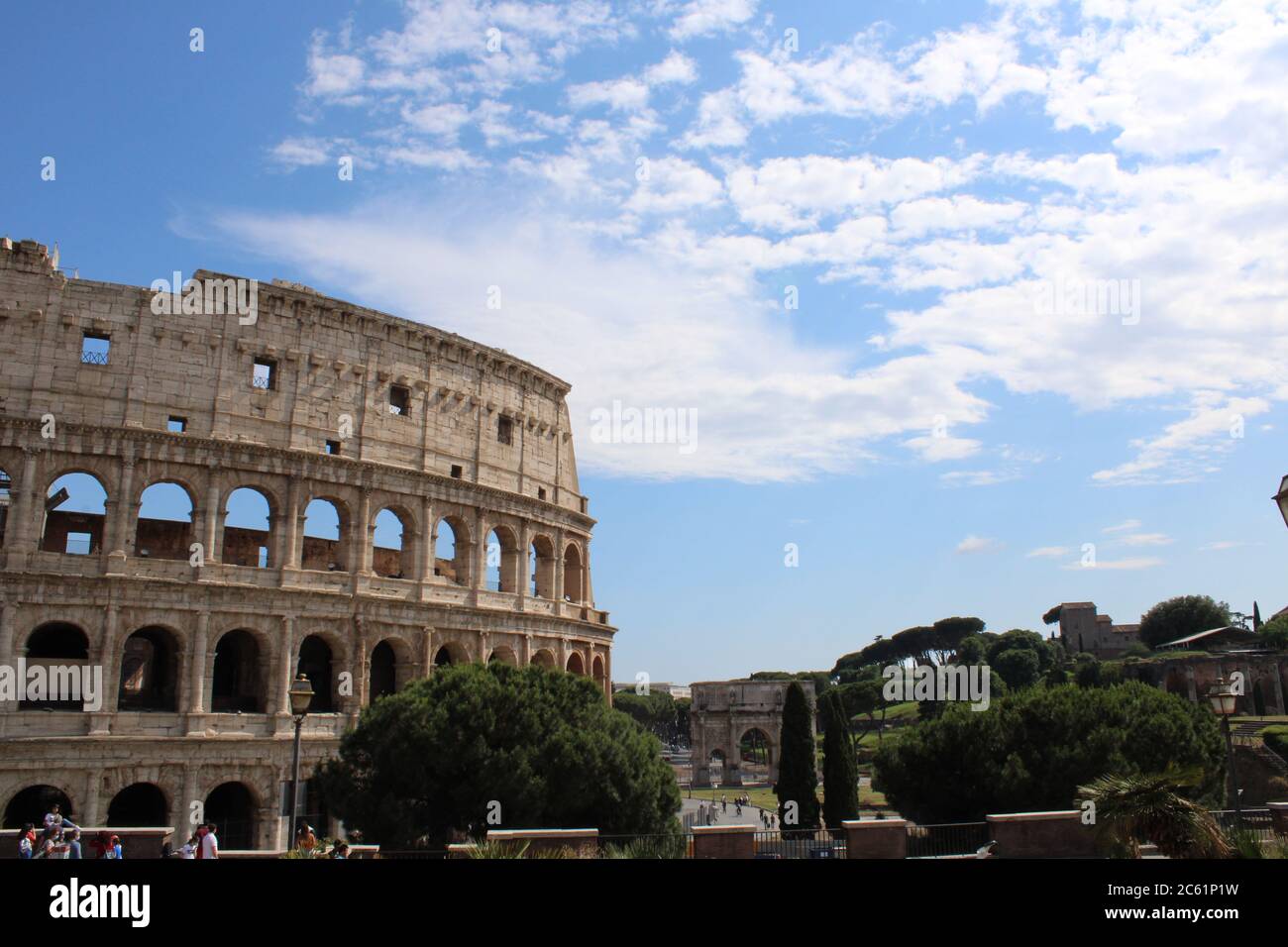 Colosseum a famous landmark in Rome Italy Stock Photo - Alamy