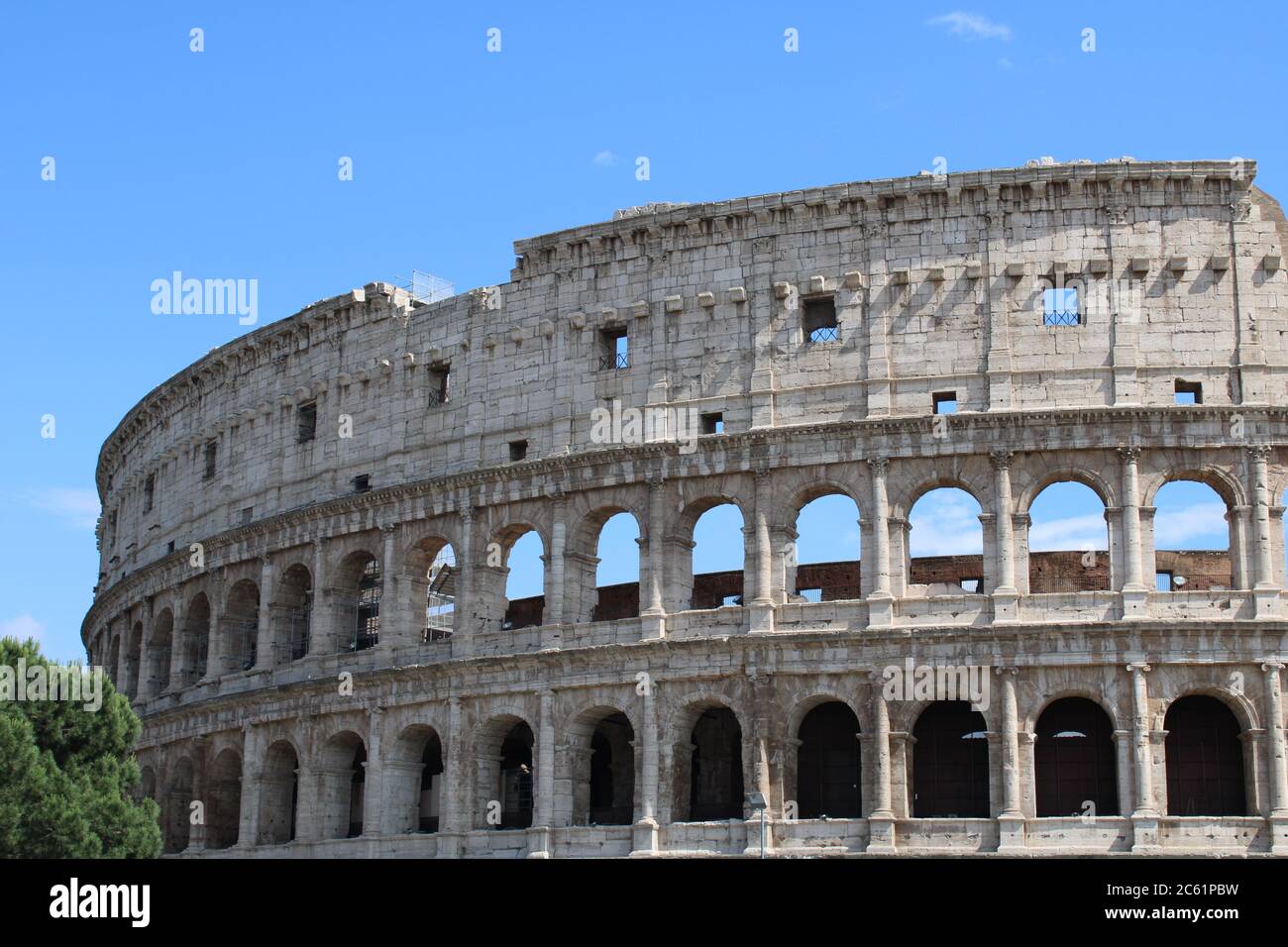 Colosseum a famous landmark in Rome Italy Stock Photo - Alamy