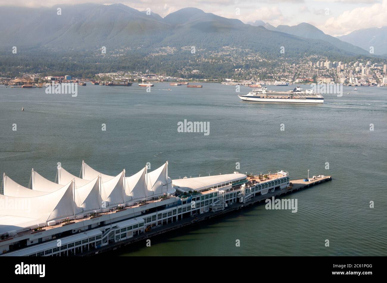 The passenger cruise terminal and the Convention Centre in downtown ...