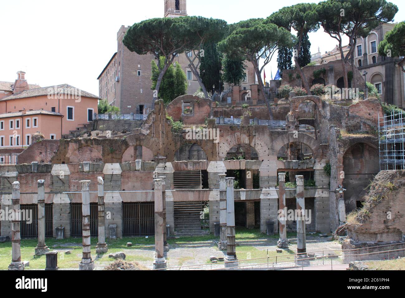 famous roman forum in rome city center italy Stock Photo - Alamy