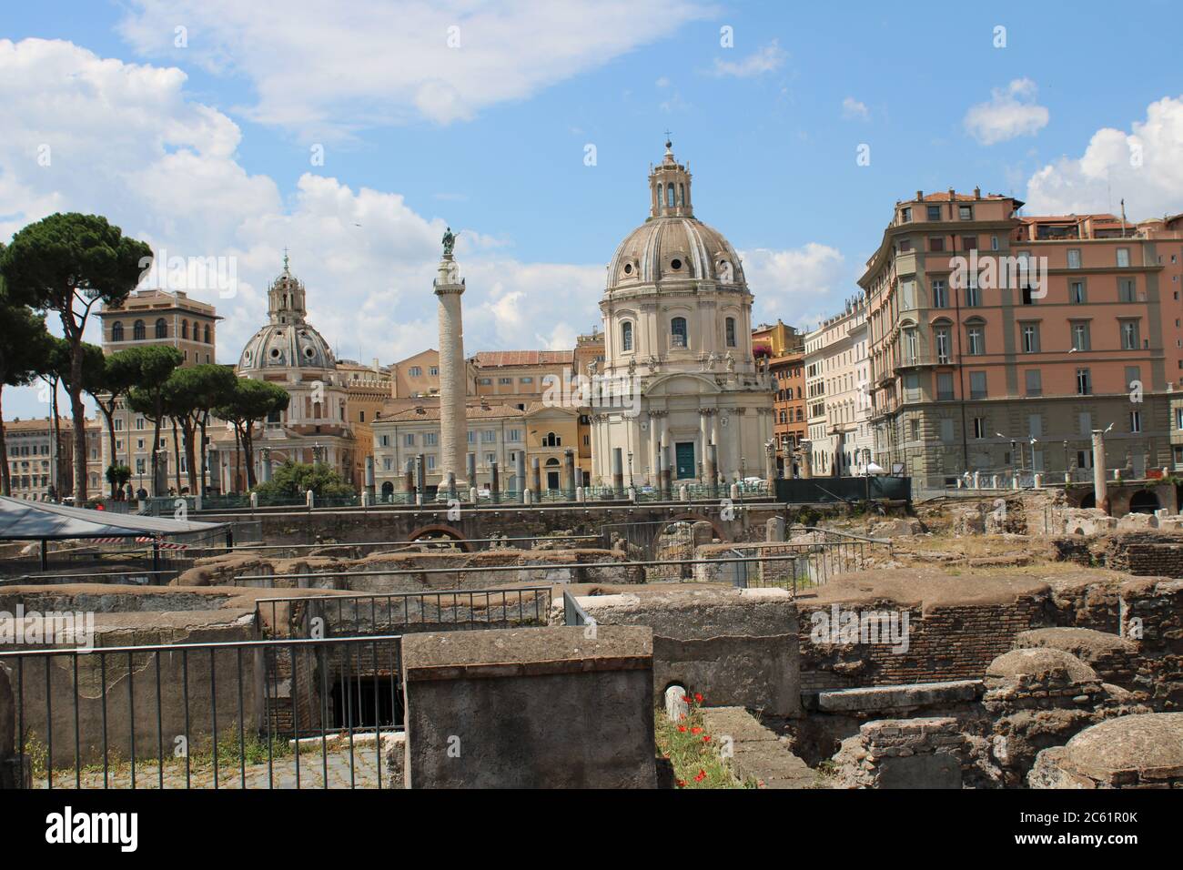 famous roman forum in rome city center italy Stock Photo - Alamy
