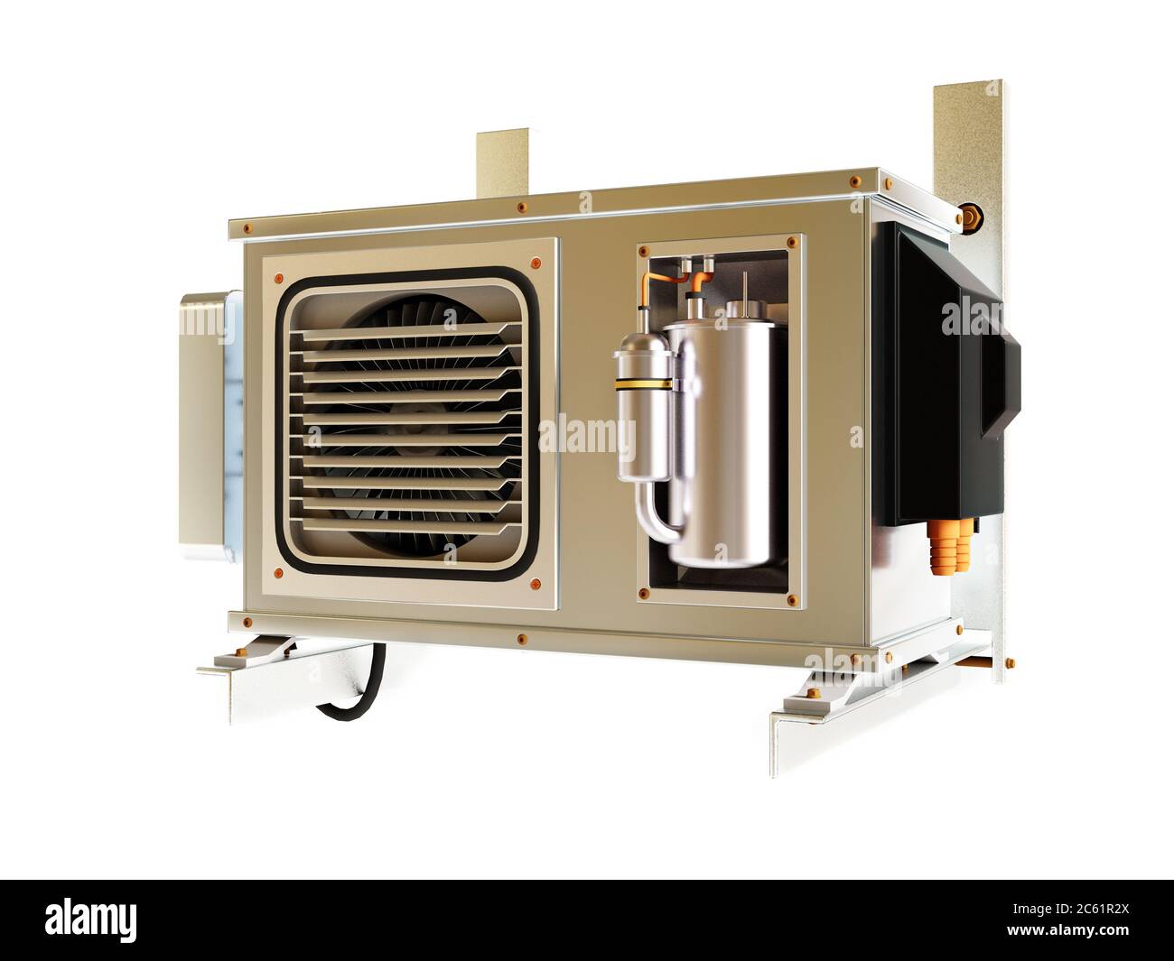 Air conditioning installation Cut Out Stock Images & Pictures - Alamy