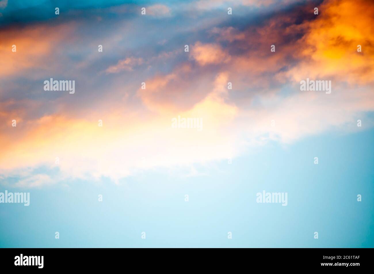 Beautiful sky with cloud before sunset Stock Photo - Alamy