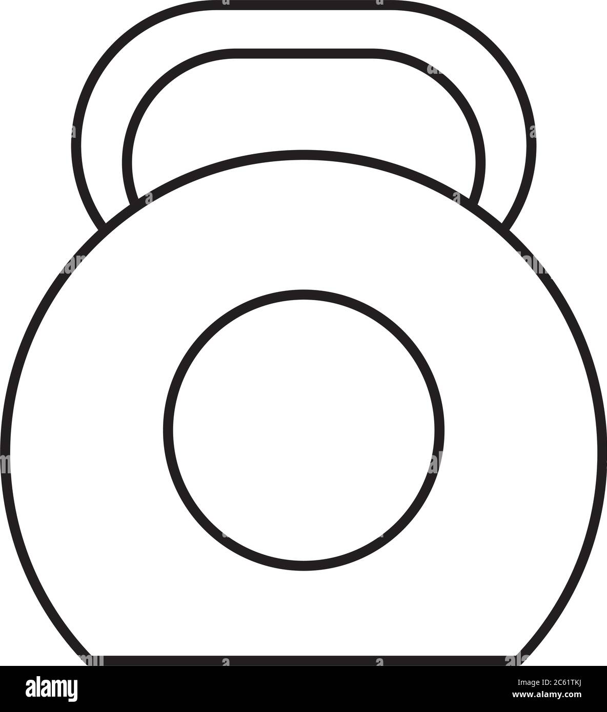 weight line style icon design, Gym sport bodybuilding healthy lifestyle ...