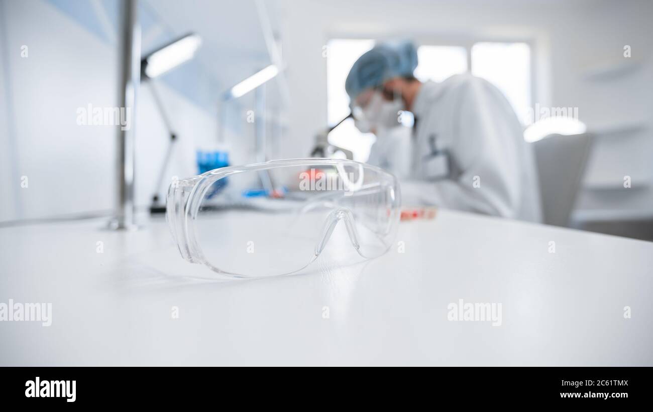 background image of scientists working in a scientific laboratory Stock ...