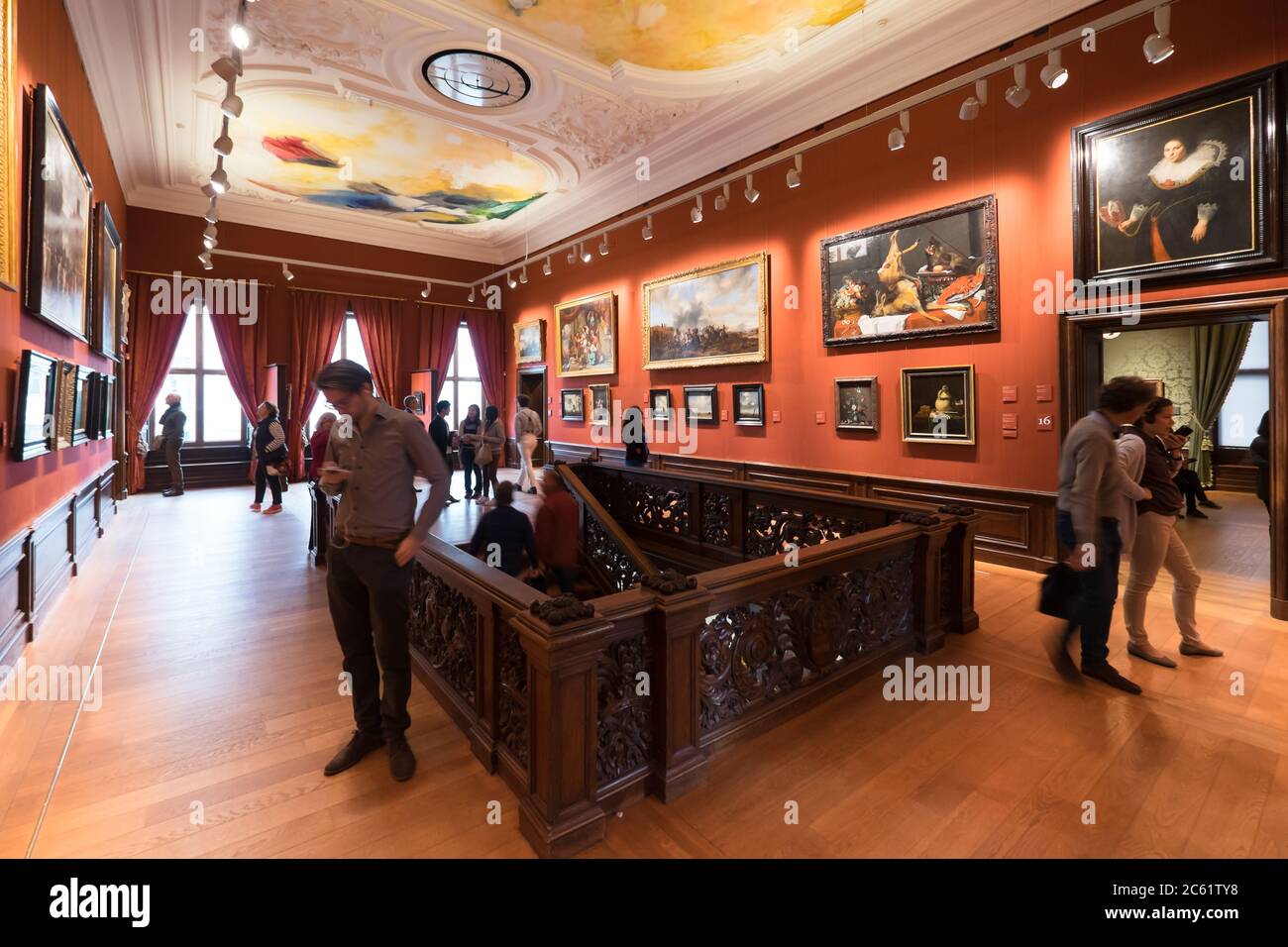 Interior of the Mauritshuis art museum, The Hague, Netherlands Stock ...