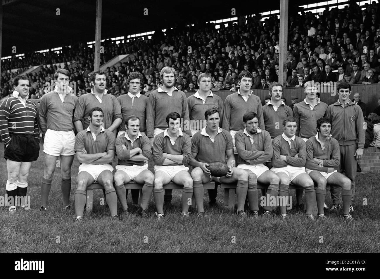 Llanelli RFC team picture taken at Stradey Park, Llanelli ...