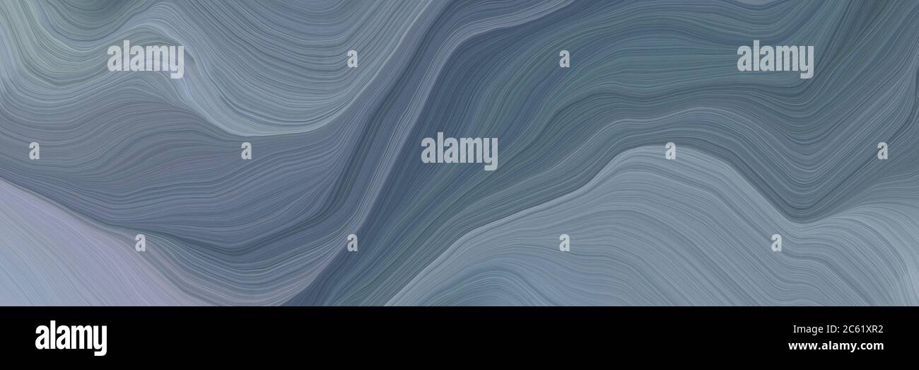 inconspicuous banner with elegant modern waves background illustration ...