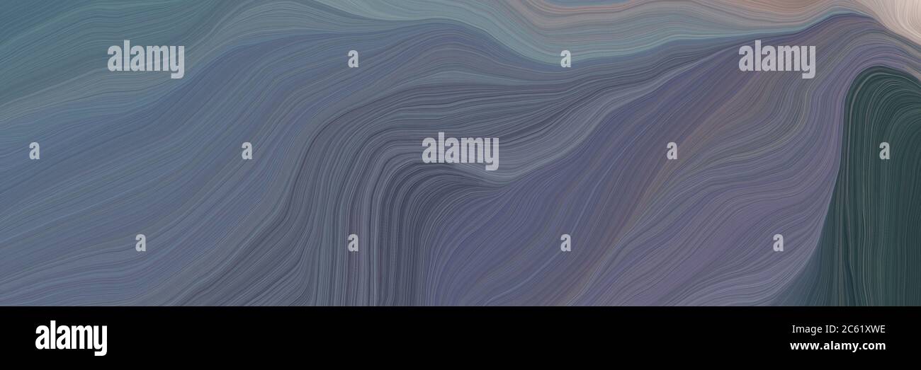 inconspicuous banner with elegant modern soft curvy waves background ...