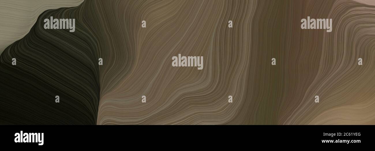 inconspicuous banner with colorful modern waves background illustration ...