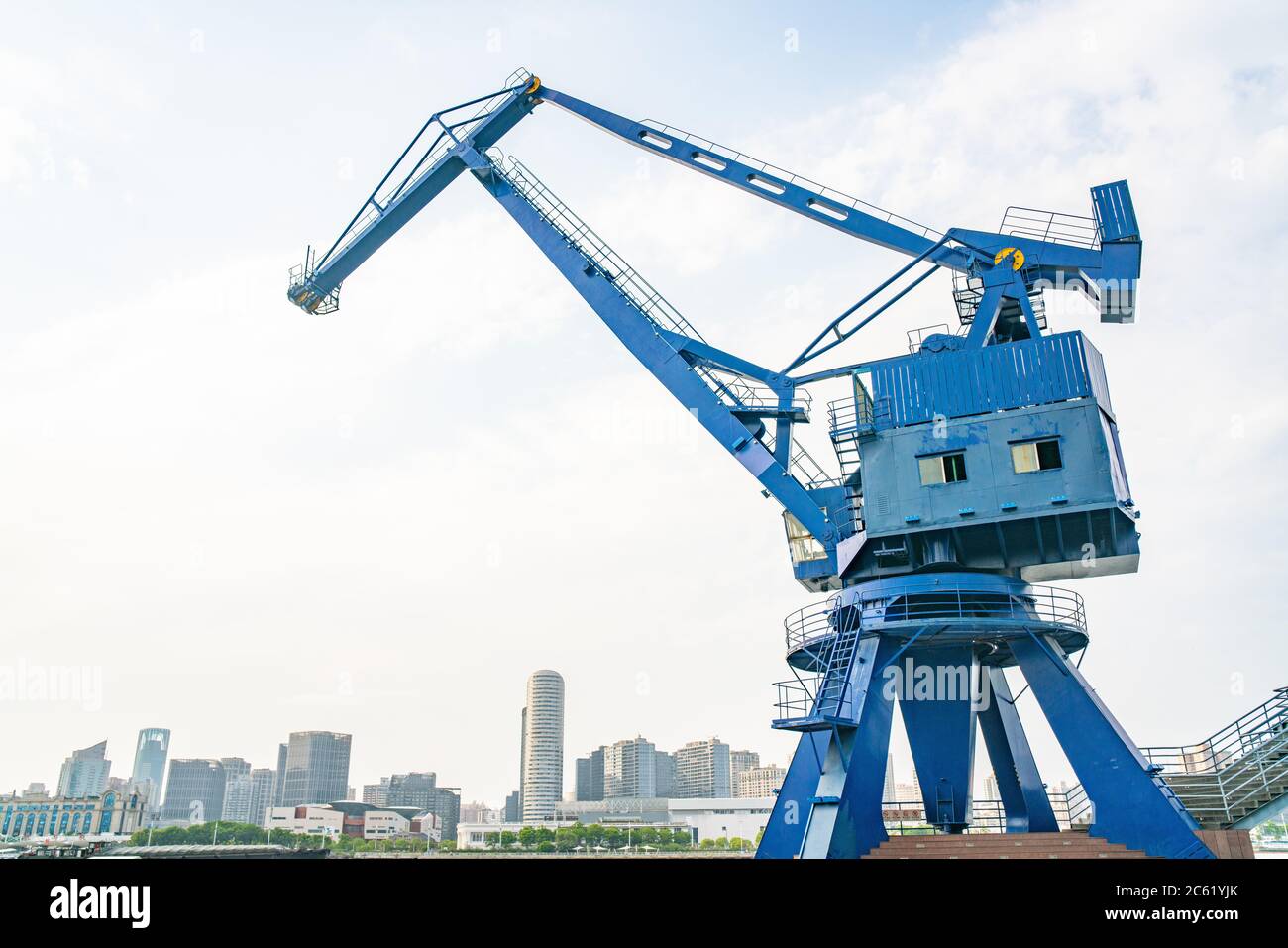 Big cranes in Expo park in Shanghai, China Stock Photo - Alamy