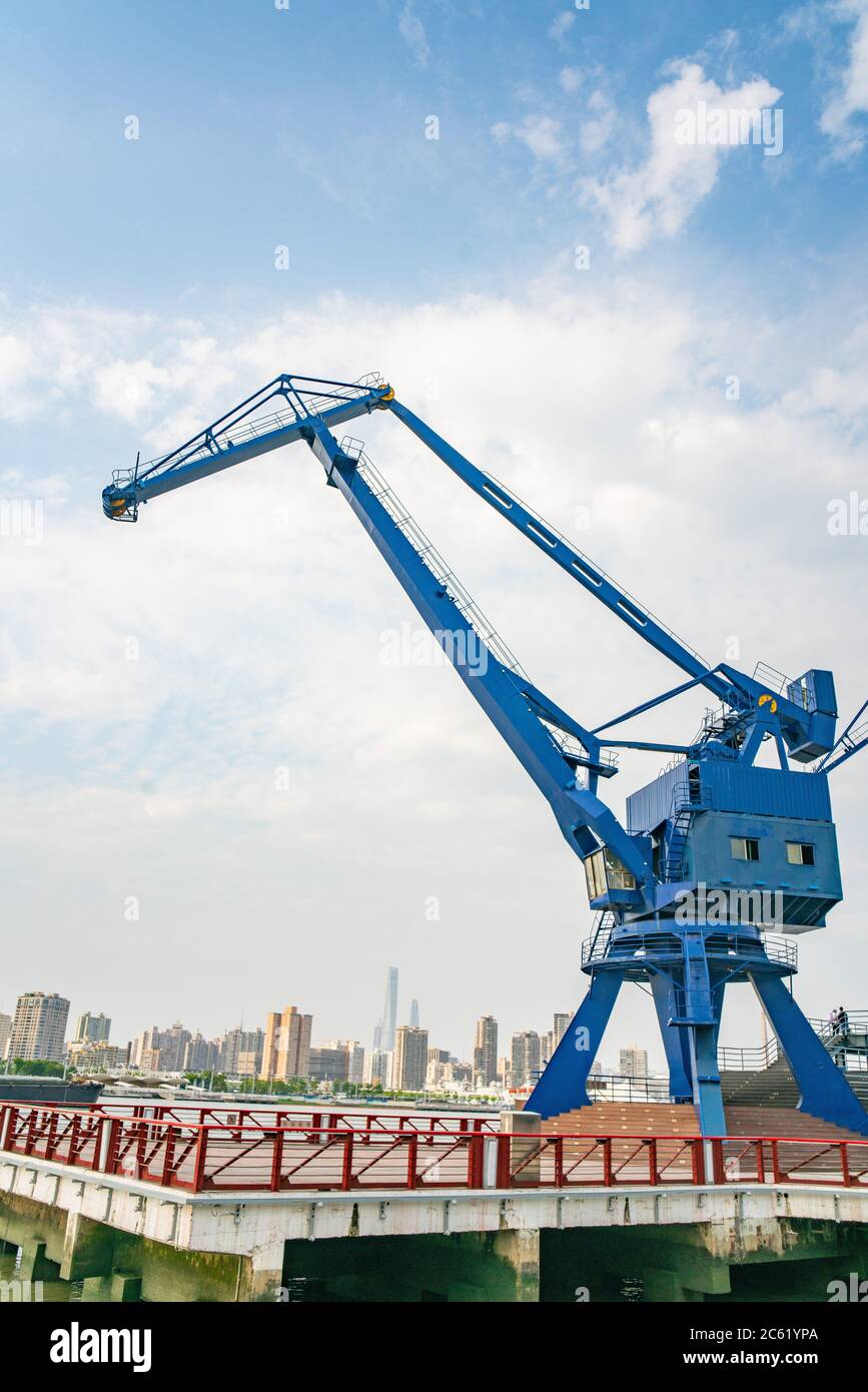 Crane building shanghai china asia architecture hi-res stock ...