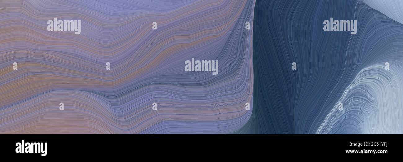 inconspicuous banner with elegant smooth swirl waves background ...