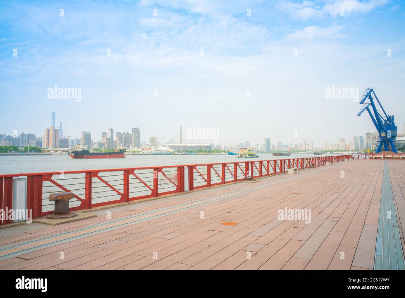 Edgewater pier in Expo park in Shanghai, China Stock Photo - Alamy