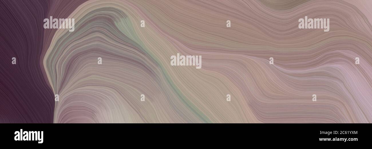 unobtrusive banner with elegant modern soft curvy waves background ...