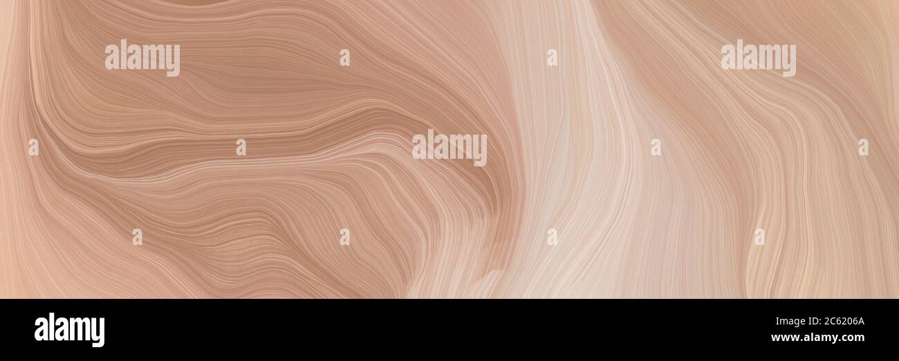 unobtrusive banner with elegant abstract waves design with tan, pastel ...