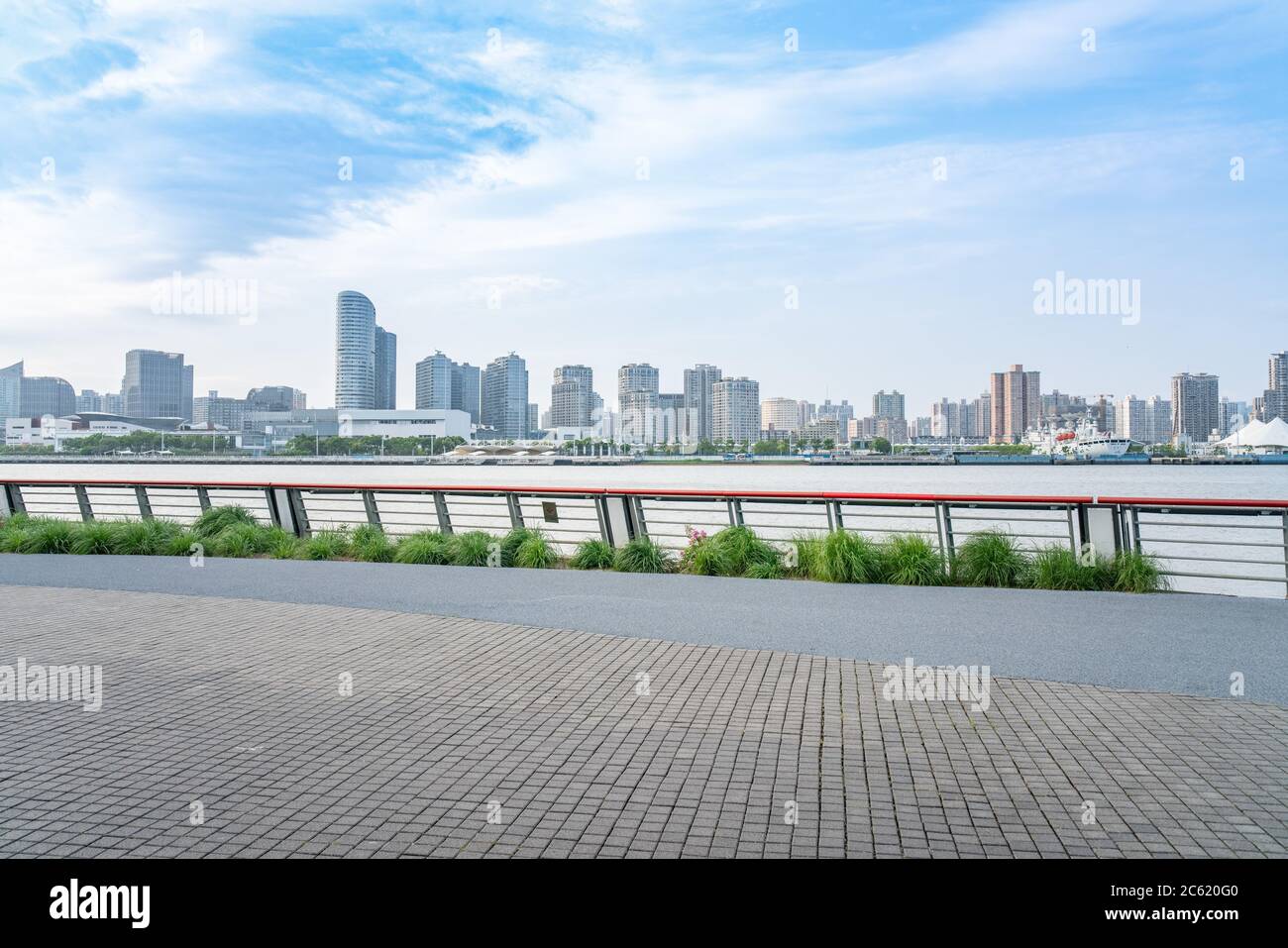 Edgewater pier in Expo park in Shanghai, China Stock Photo - Alamy