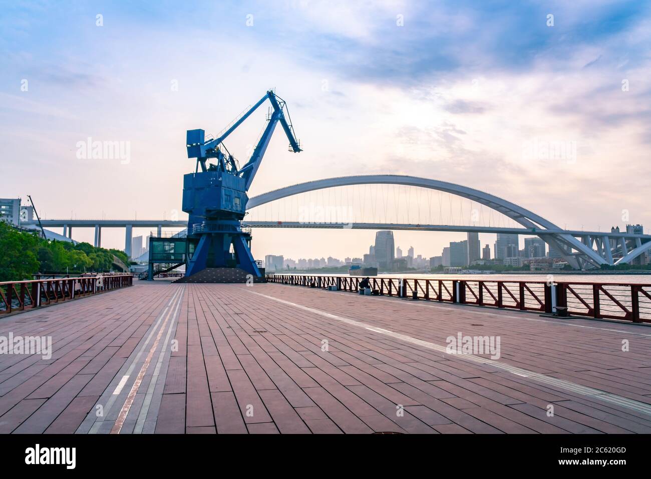 Edgewater pier in Expo park in Shanghai, China Stock Photo - Alamy