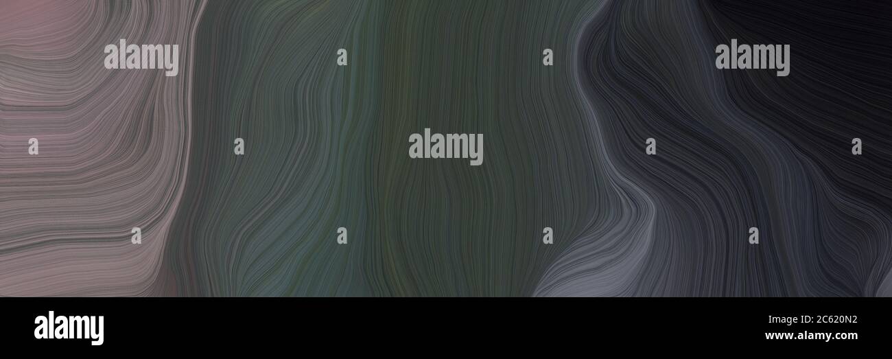 unobtrusive banner with elegant smooth swirl waves background design ...