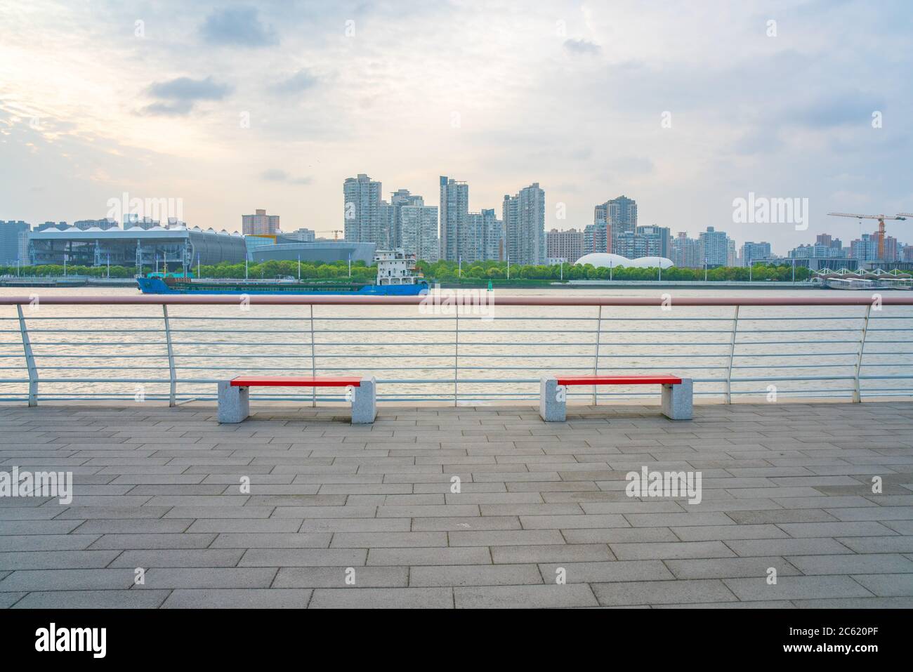 Edgewater pier in Expo park in Shanghai, China Stock Photo - Alamy