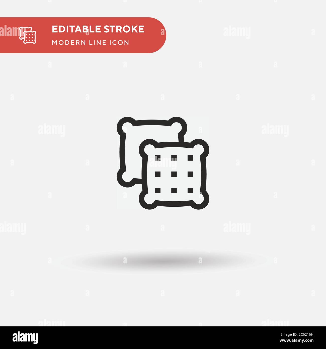 Pillow icon simple element Stock Vector Images - Alamy